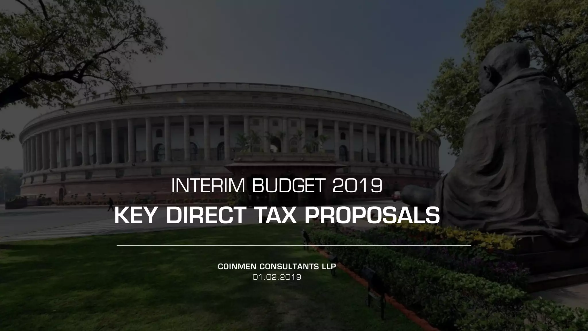 Interim Budget 2019: Direct Tax Proposals | PDF