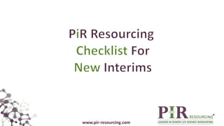 Interim checklist | PPT