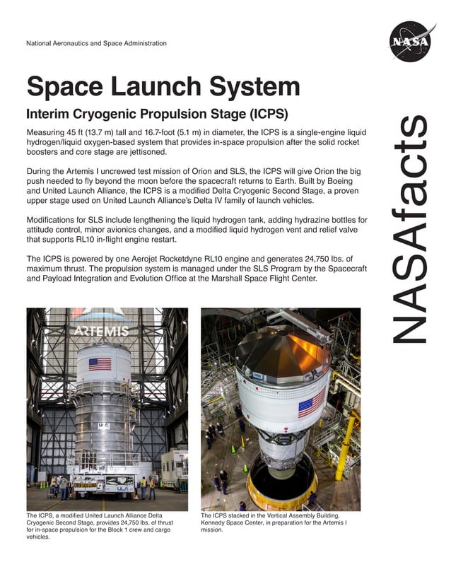 Interim Cryogenic Propulsion Stage (ICPS) | PDF