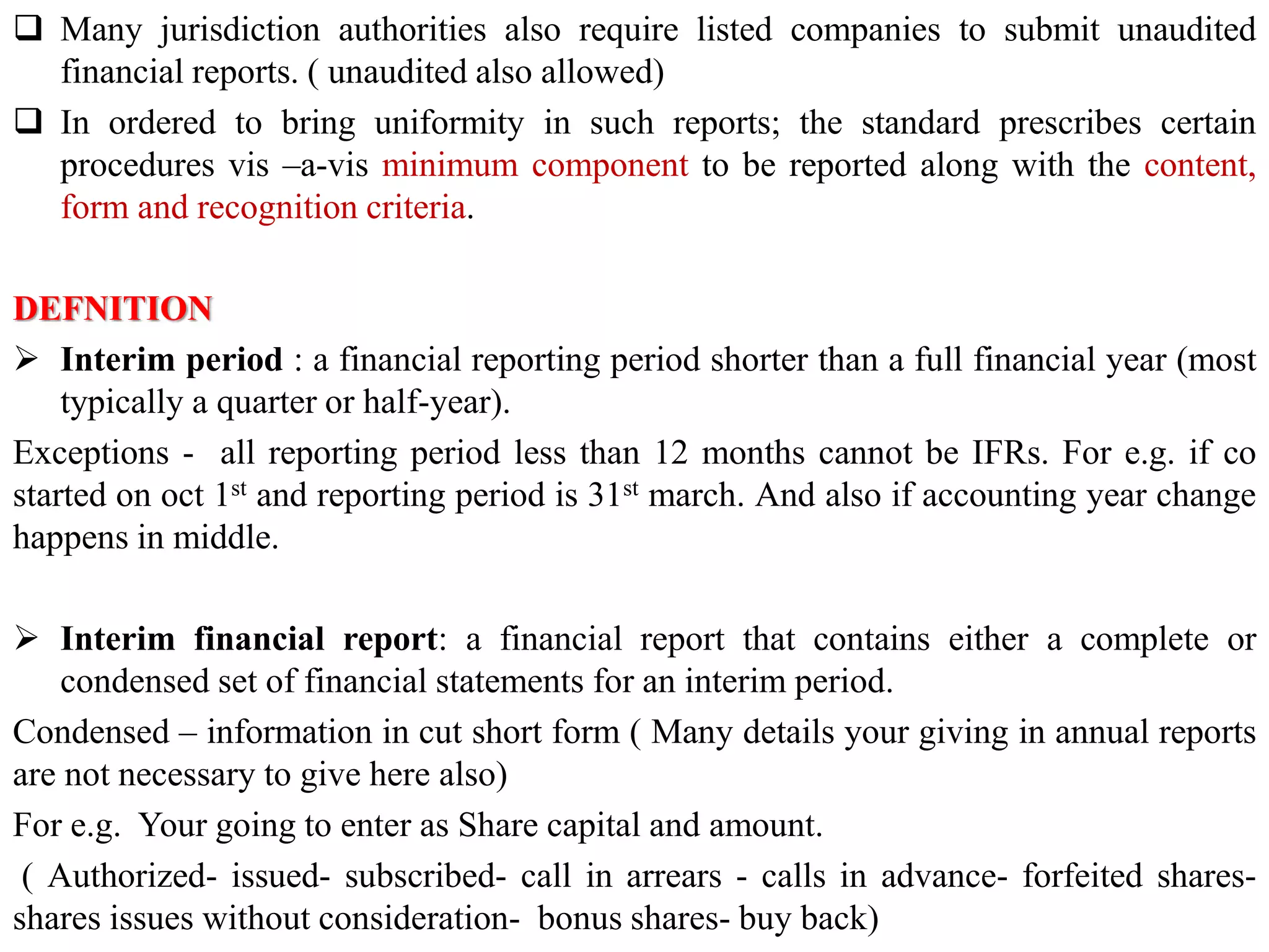 Interim financial Reporting Ind As - 34 | PPTX