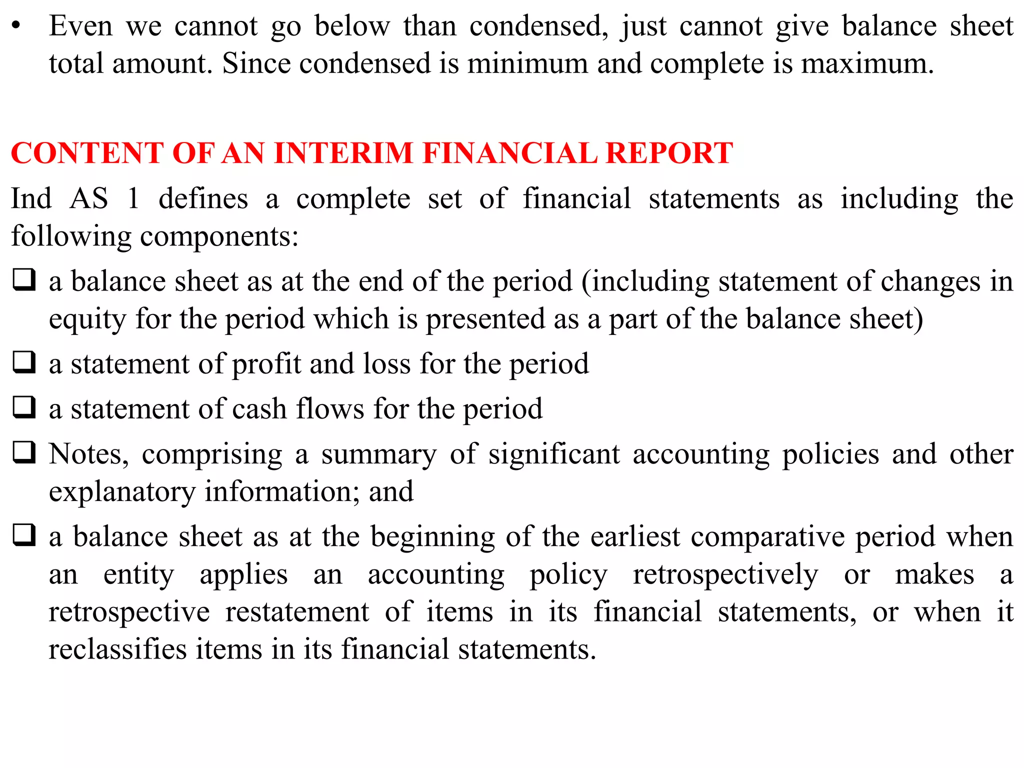 Interim financial Reporting Ind As - 34 | PPTX