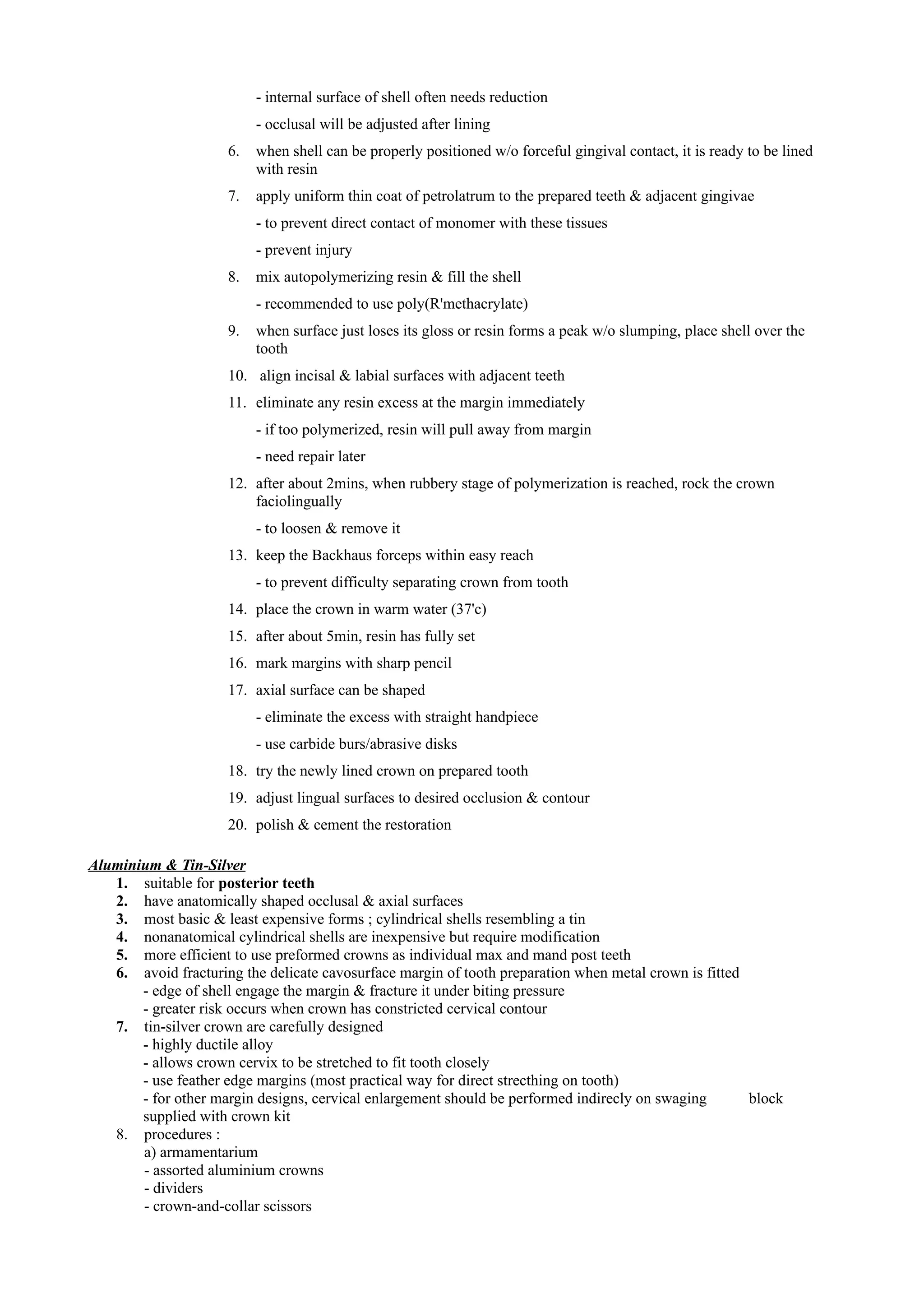 Interim Fixed Restoration | PDF