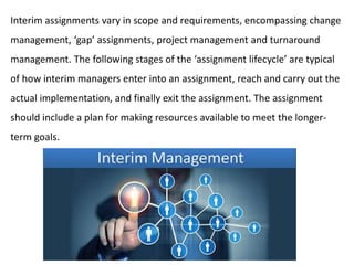 Interim management by calvella | PPTX