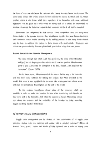 Operation Strategy for Manishenna (Interim Report) | DOCX