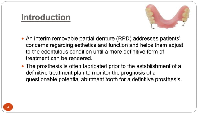 Interim removable partial dentures | PPTX | Oral care | Personal Care