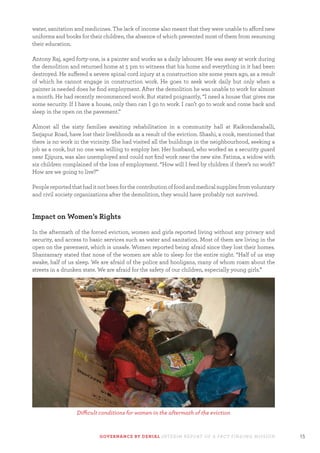 Fact Finding Report - Ejipura EWS Quarters Eviction | PDF