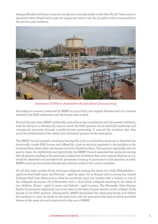 Fact Finding Report - Ejipura EWS Quarters Eviction | PDF