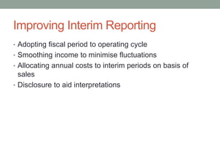 Interim reporting | PPTX