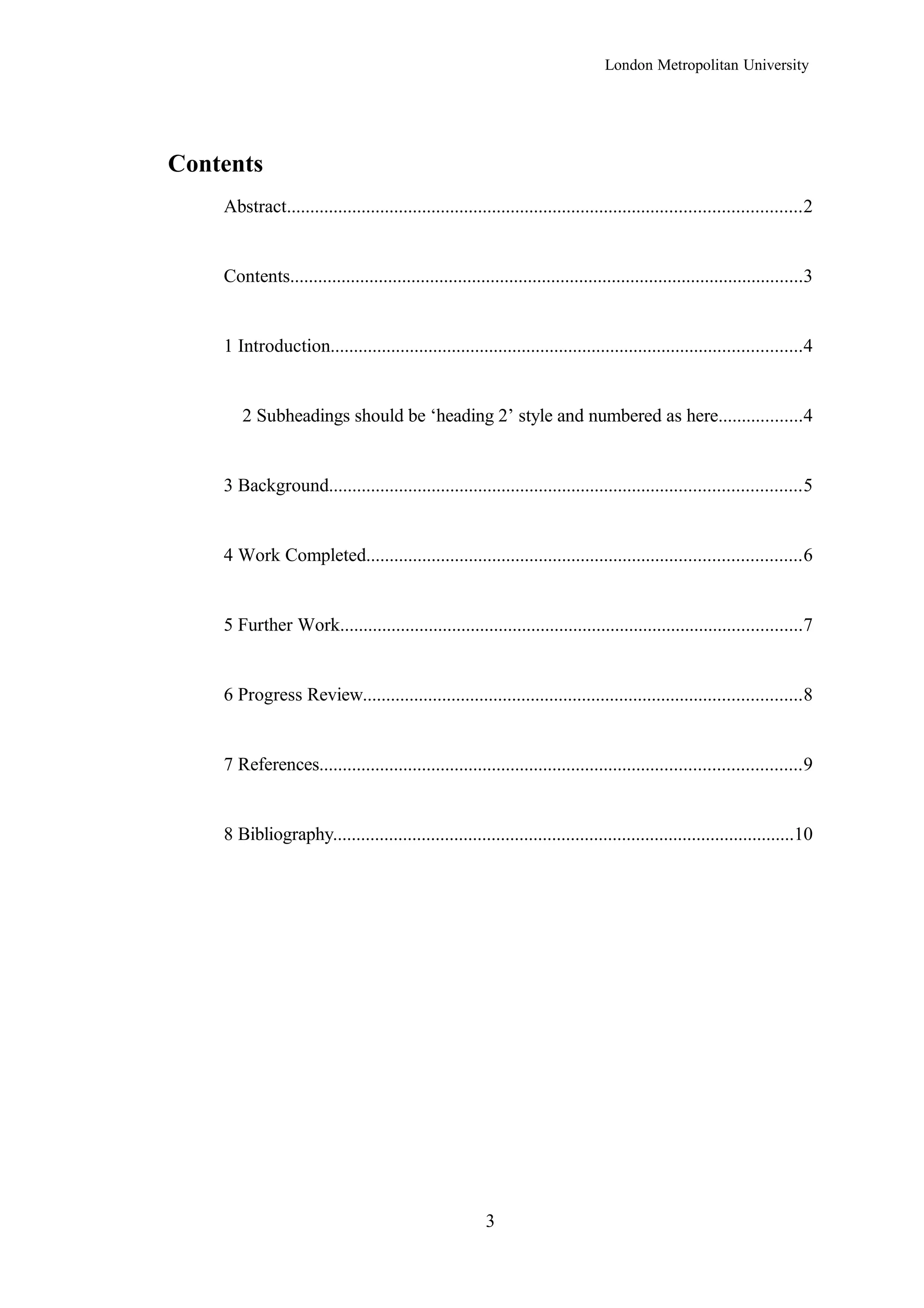 Interim report template | DOC