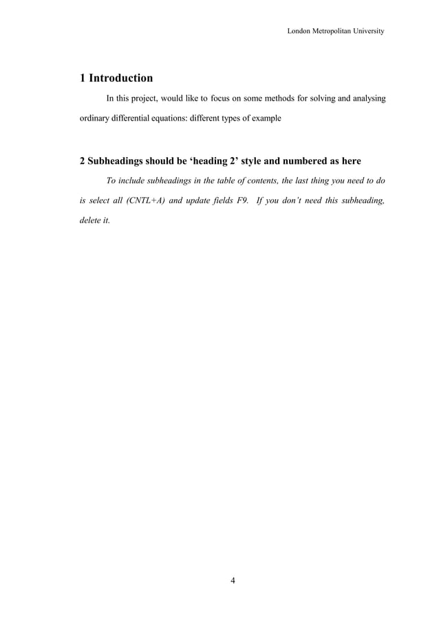 Interim report template | DOC