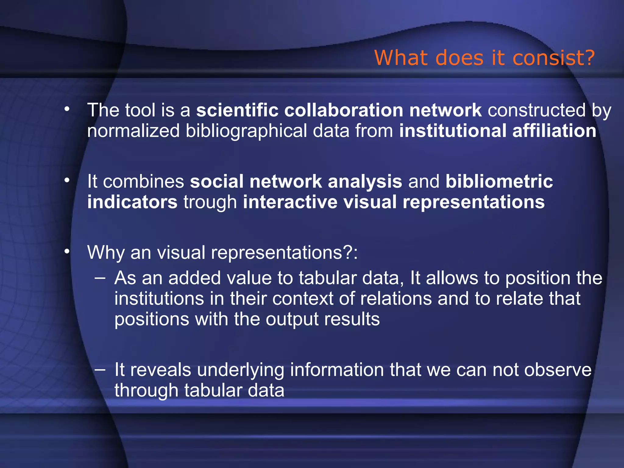 Inter-institutional scientific collaboration networks | PPT