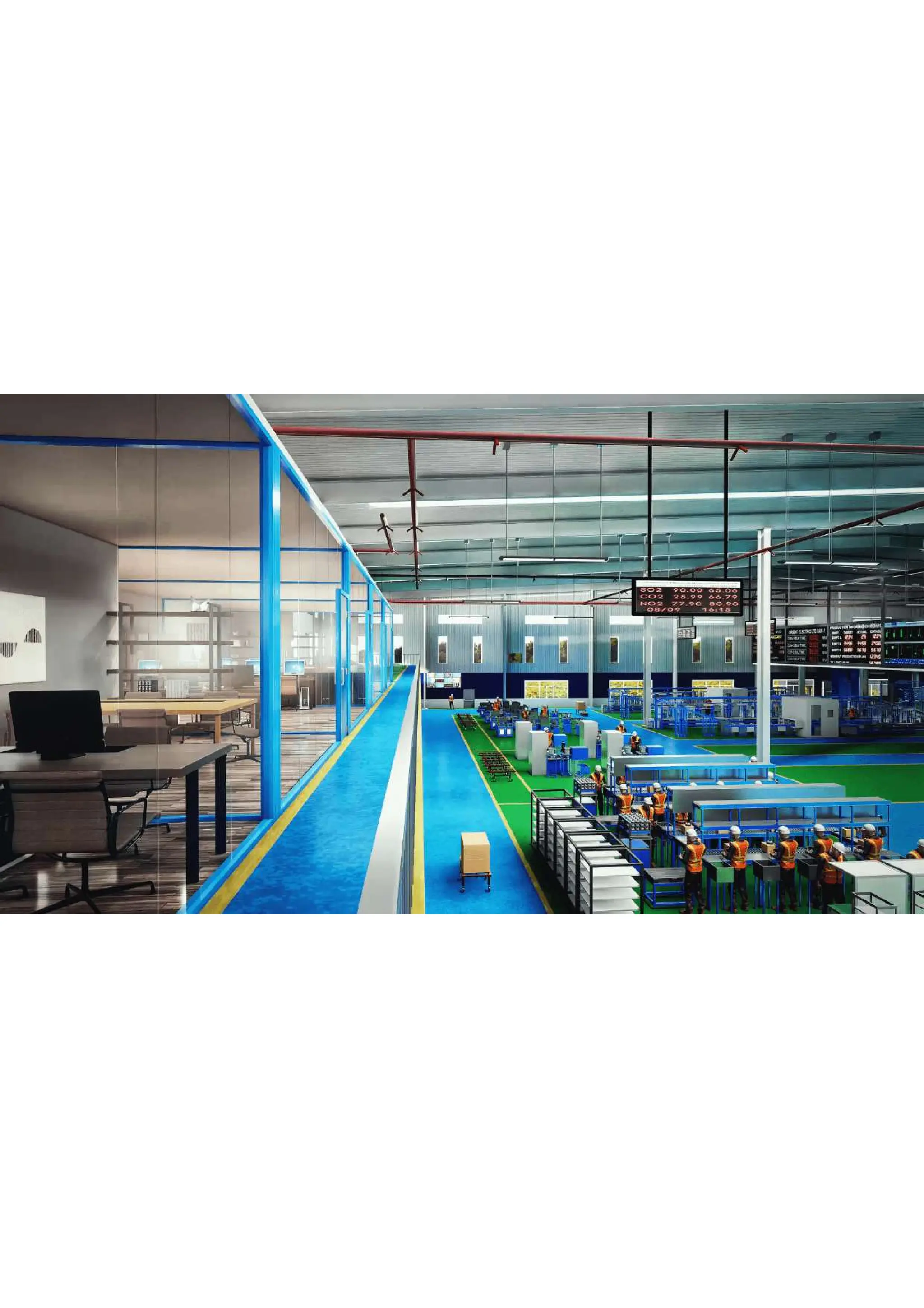 Exploring Futuristic Factory Designs: A 3D Interior Rendering Studio's ...