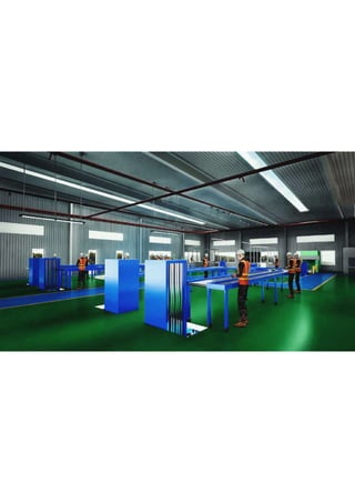 Exploring Futuristic Factory Designs: A 3D Interior Rendering Studio's ...