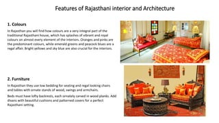 Interior and architecture of rajasth an | PDF