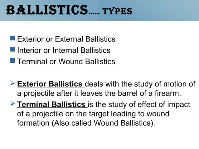 Interior ballistics / Internal ballistics | PPT | Arms & Ammunition ...