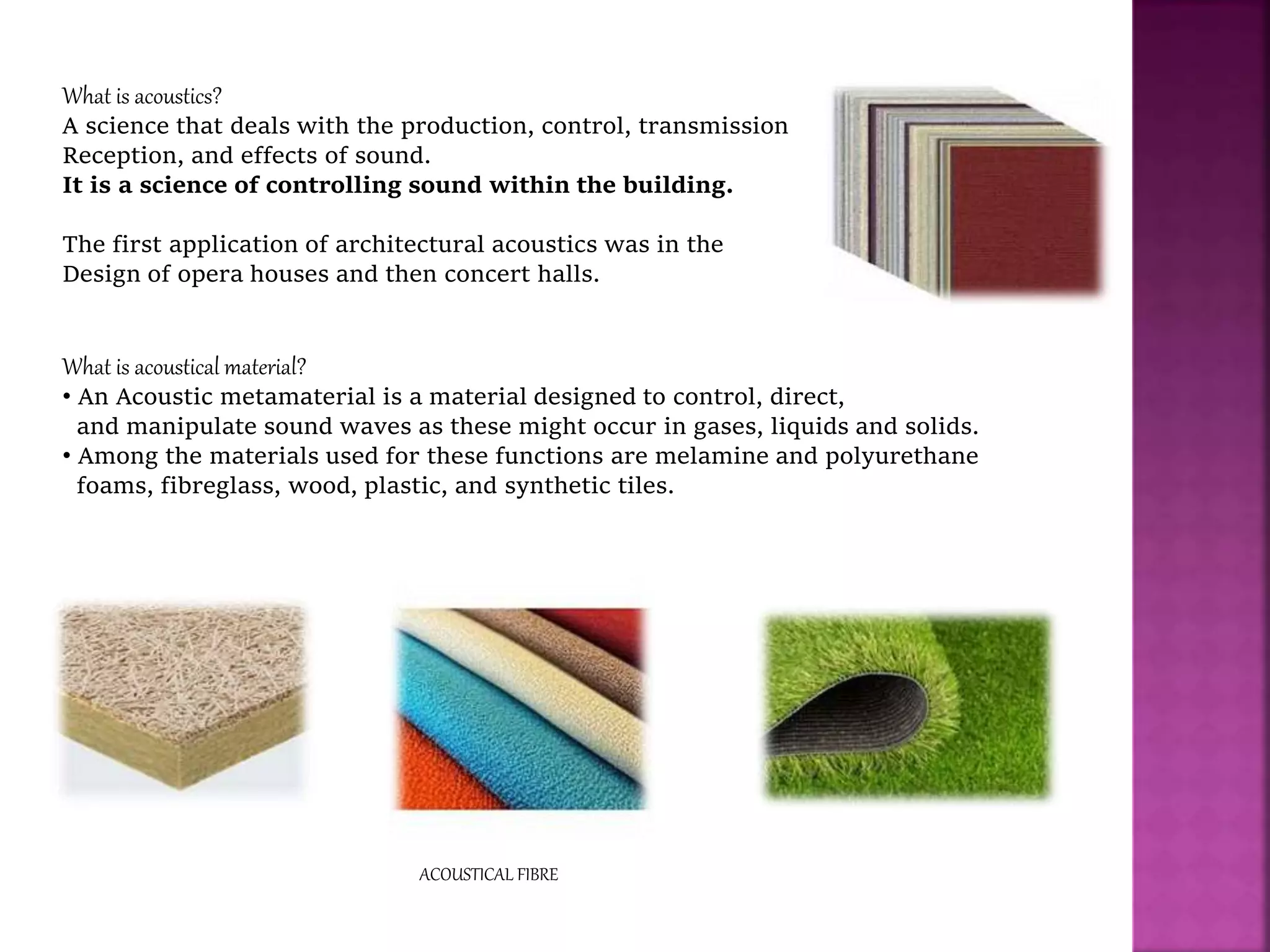 Interior design ACOUSTIC | PPTX