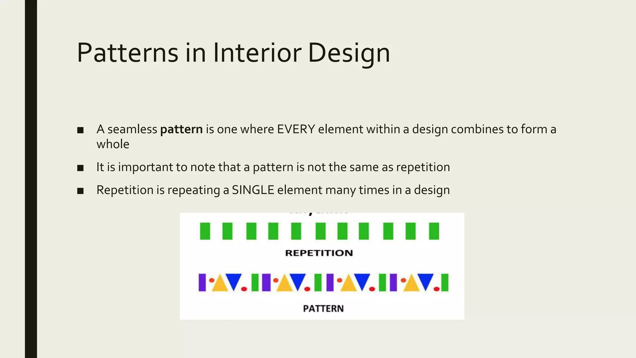 Interior design Module 1: elements of design | PPTX