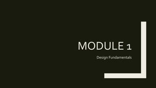 Interior design Module 1: elements of design | PPTX