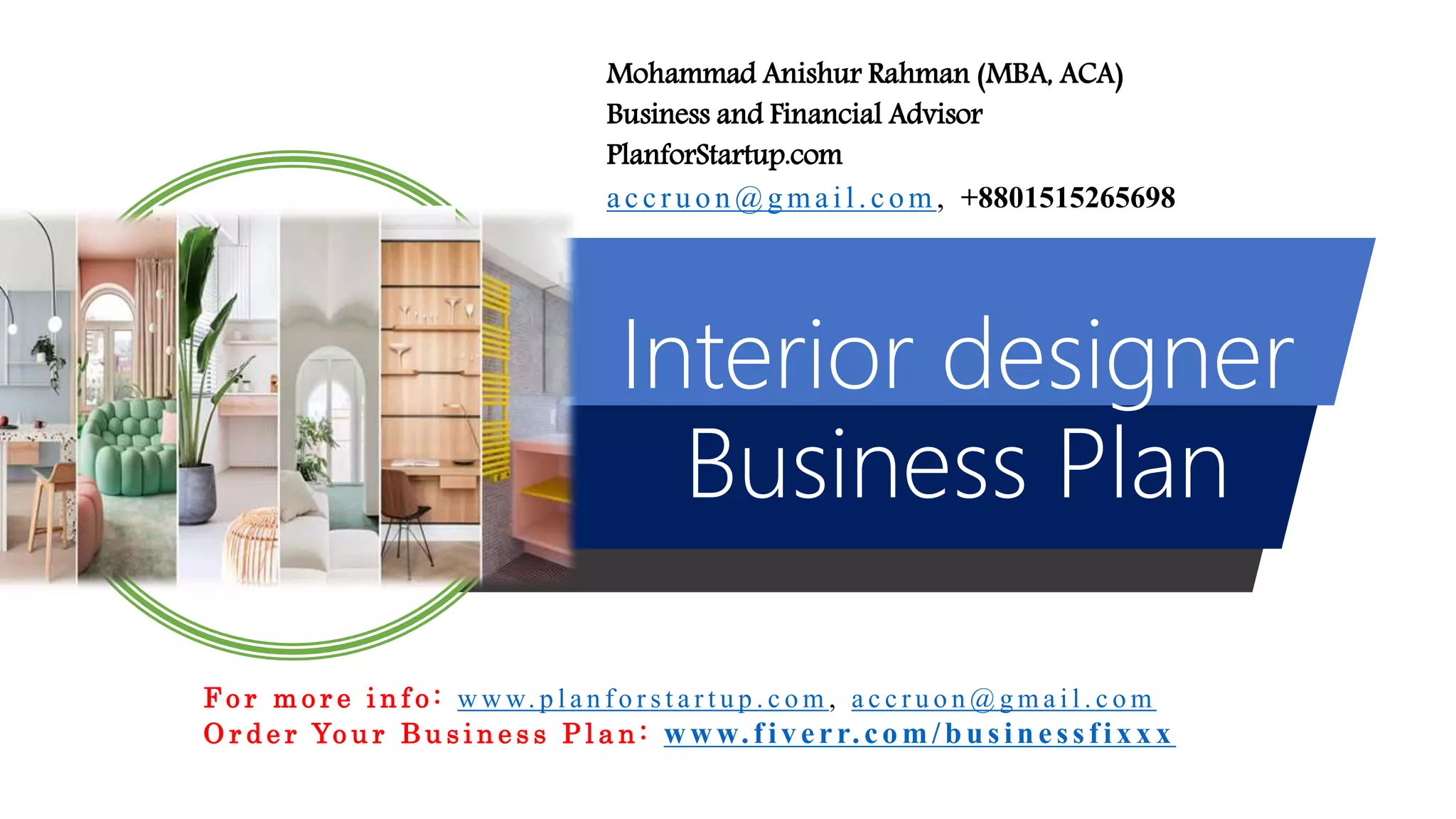 Interior design business plan | PPTX
