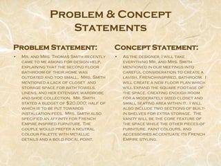 Interior design finishes bathroom project | PPT