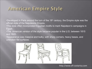 Interior Design Furniture Style | PPT