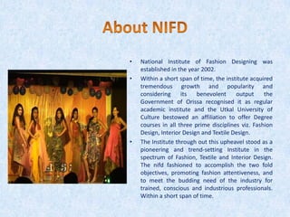 Interior designing course at nifd | PDF
