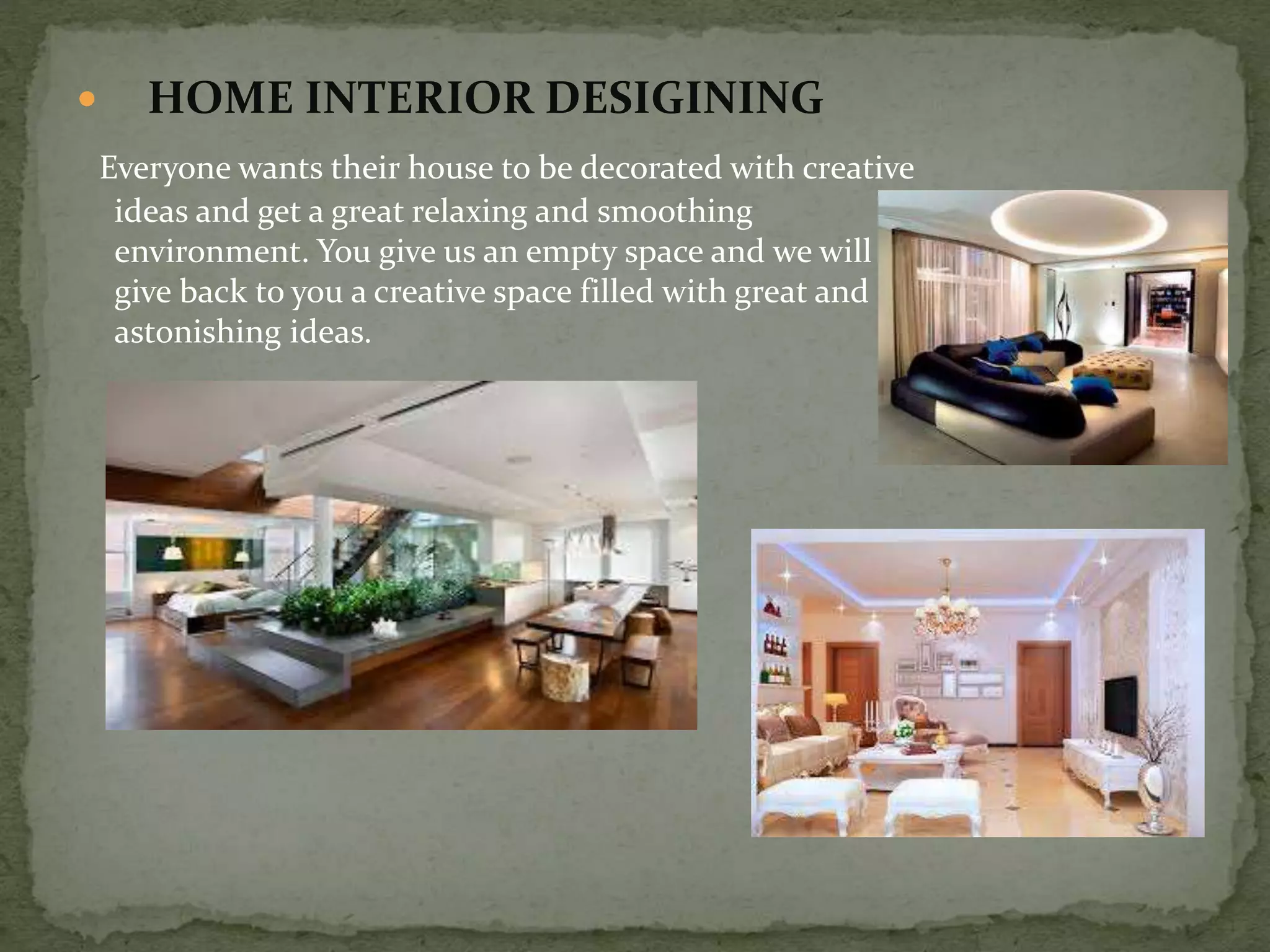 Interior designing ppt | PPTX
