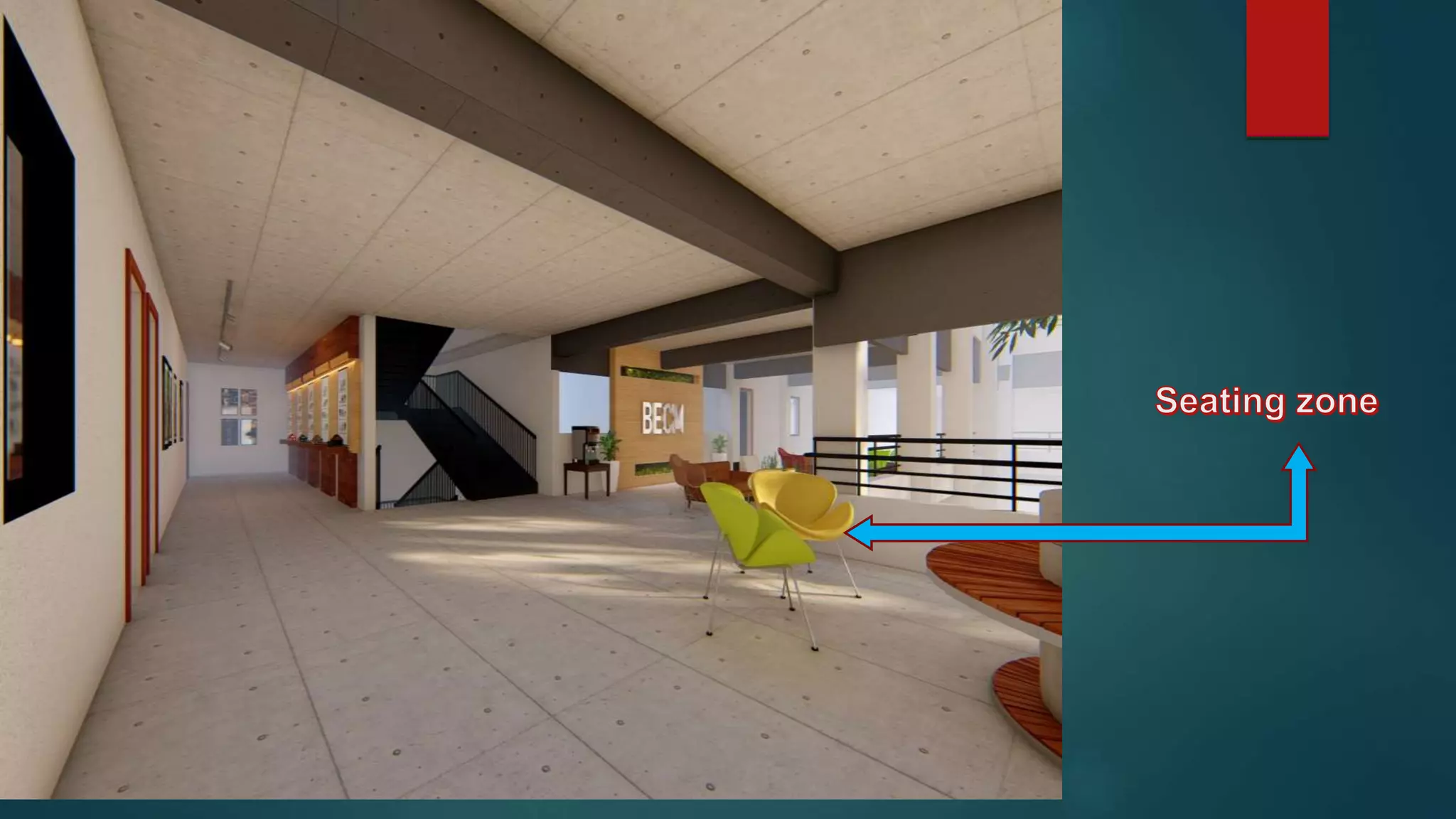 Interior design of student lobby | PPTX | Interior Decorating | Home ...