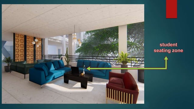 Interior design of student lobby | PPTX | Interior Decorating | Home ...