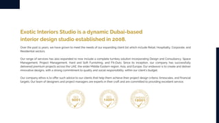 Successful Interior Design Company In Dubai - Exotic Interiors. | PPT