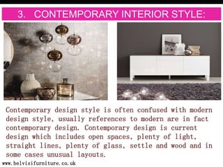 Interior design style | PPTX