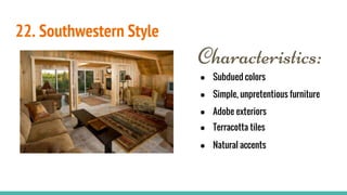 Interior Design Styles | PPTX