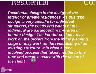 Interior Design Typology | PDF