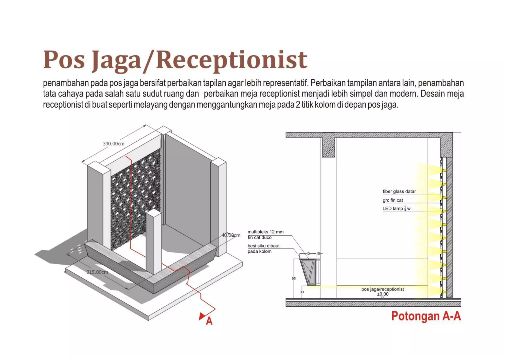 Desain Interior Entrance FTSP UII | PDF