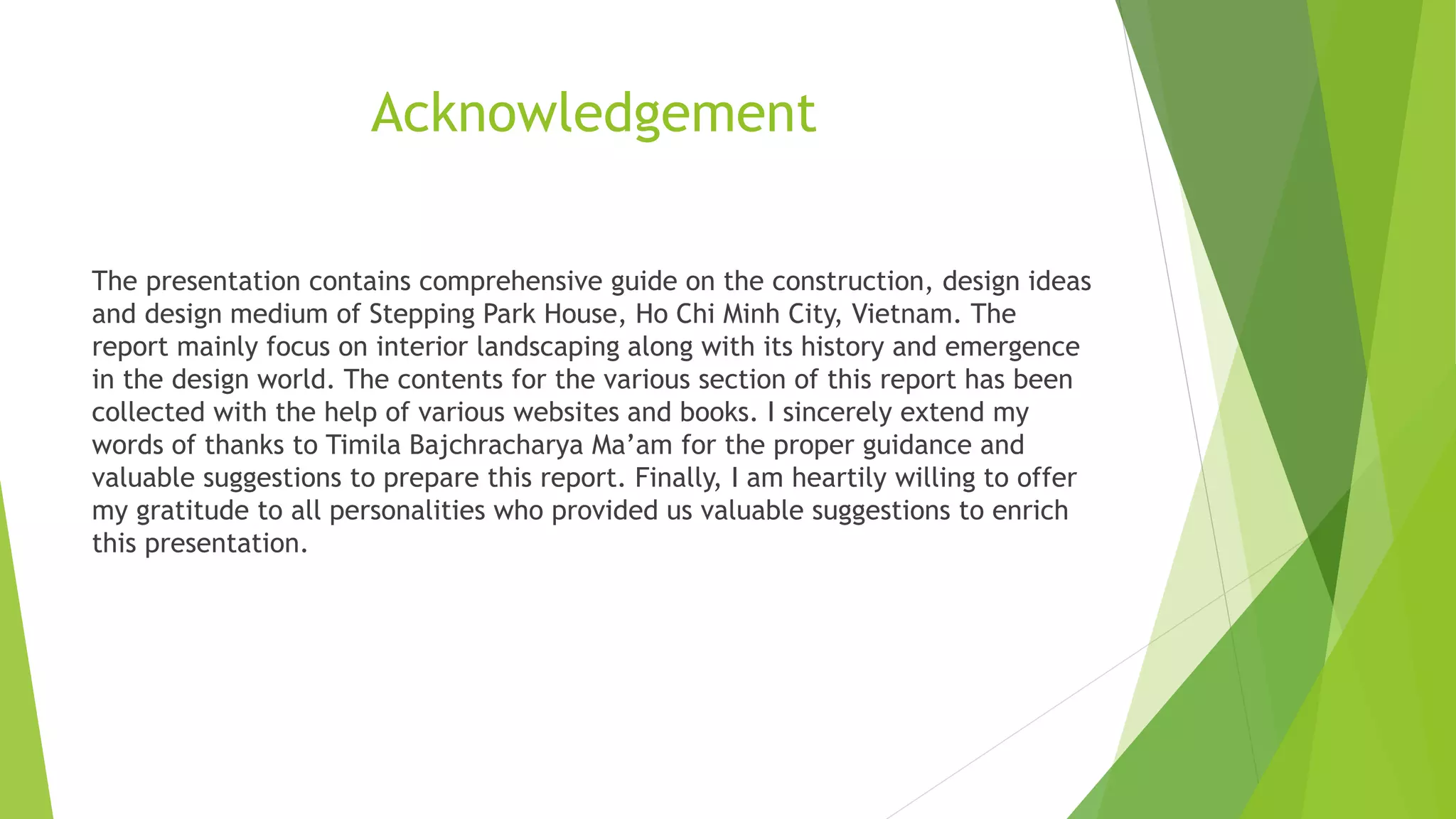 Interior landscaping in Interior Designing | PPTX