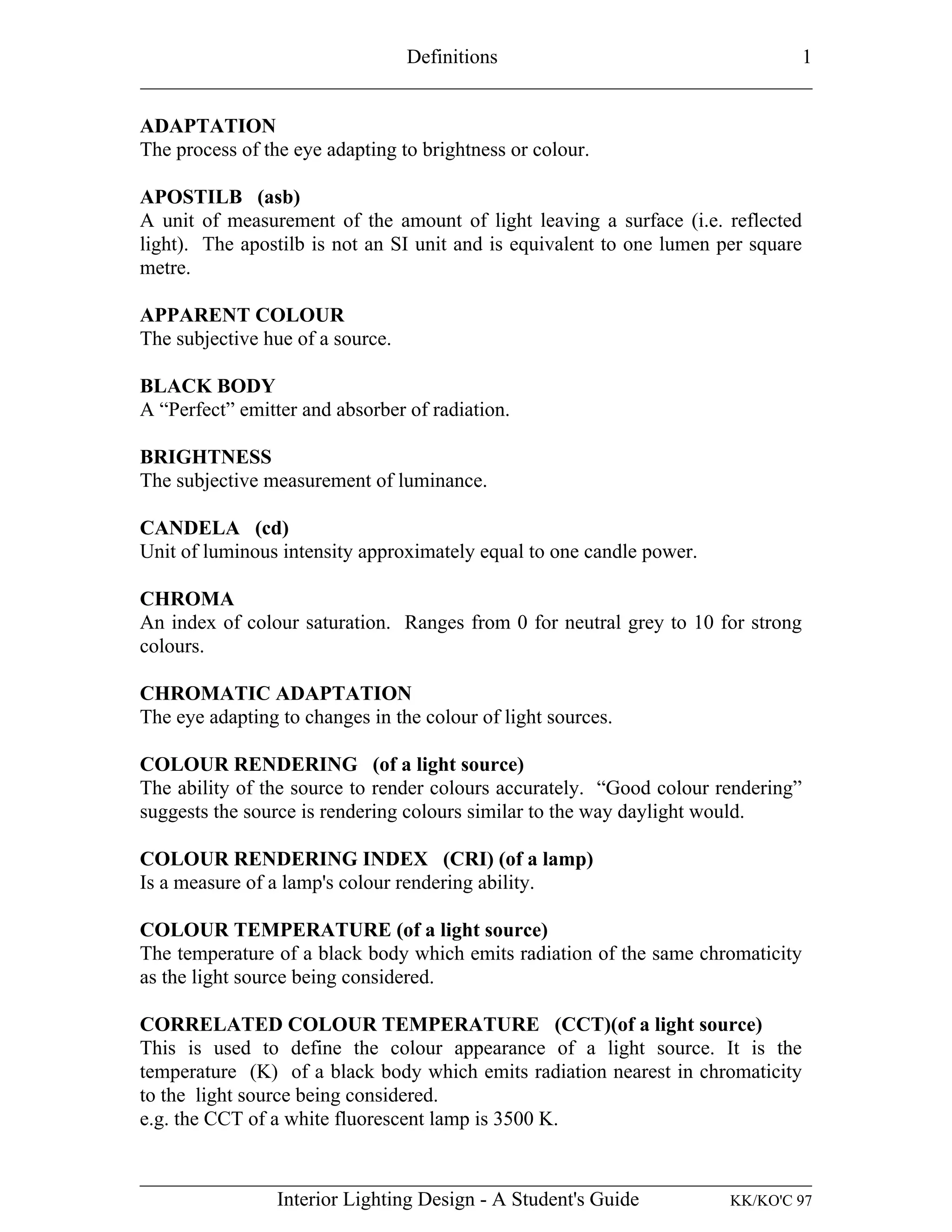 INTERIOR LIGHTING DESIGN A STUDENT'S GUIDE | PDF