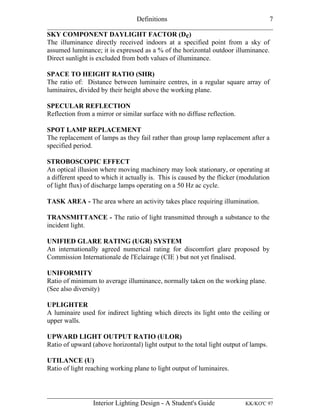 INTERIOR LIGHTING DESIGN A STUDENT'S GUIDE | PDF