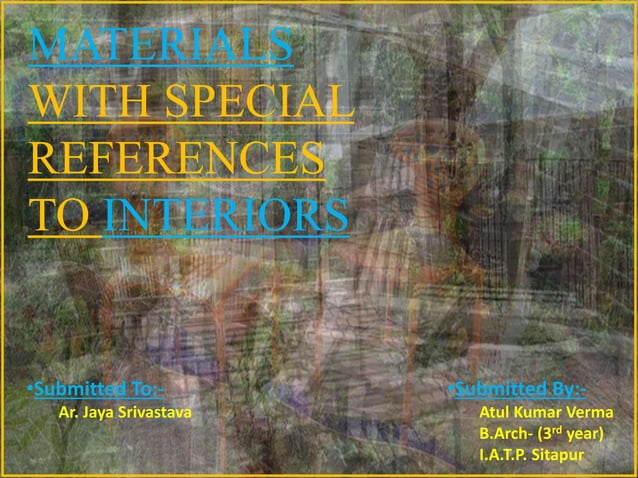 Interior materials | PPTX