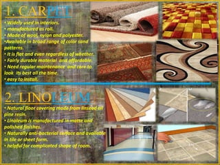 Interior materials | PPTX