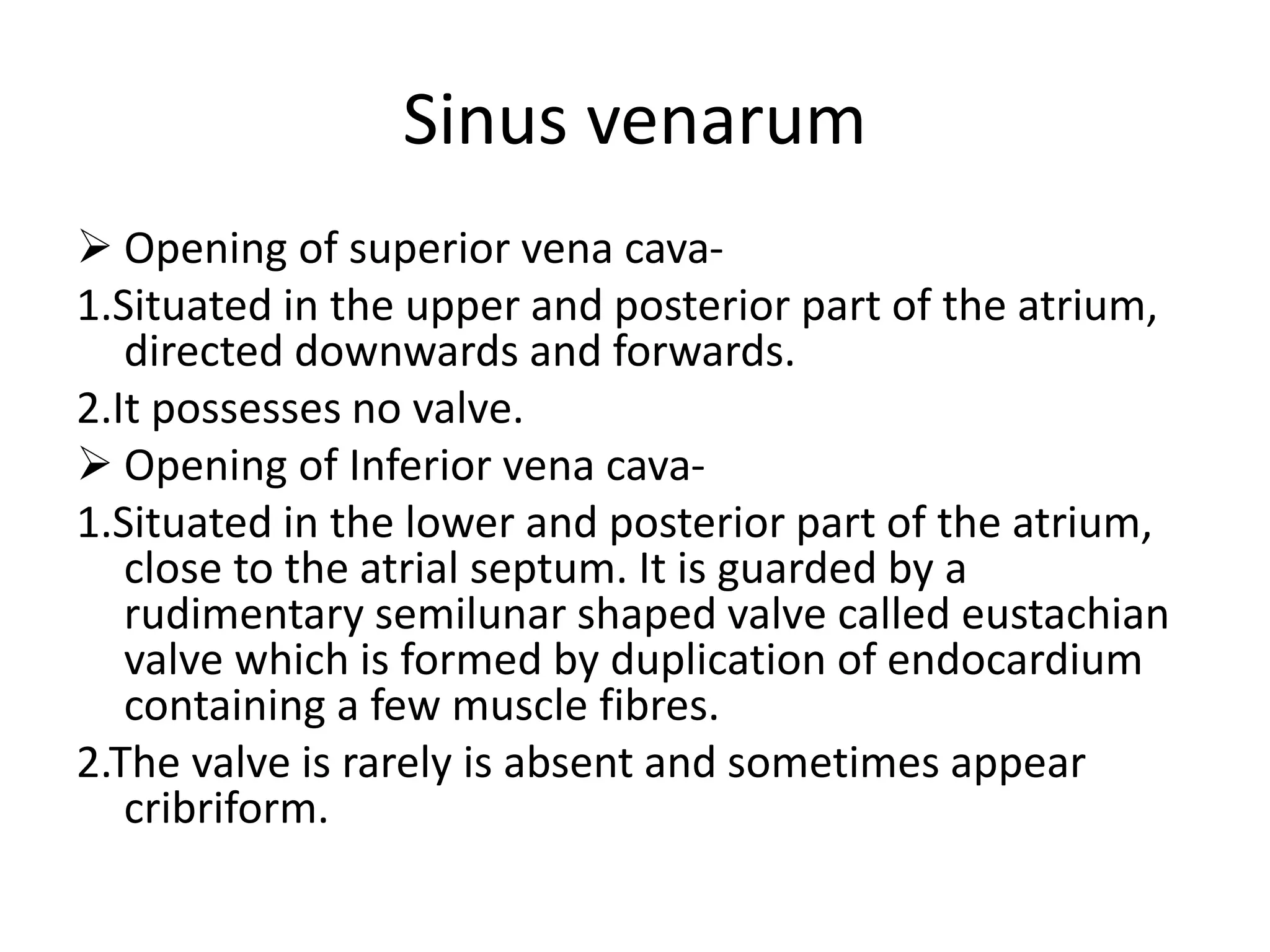 Interior of right atrium | PPTX