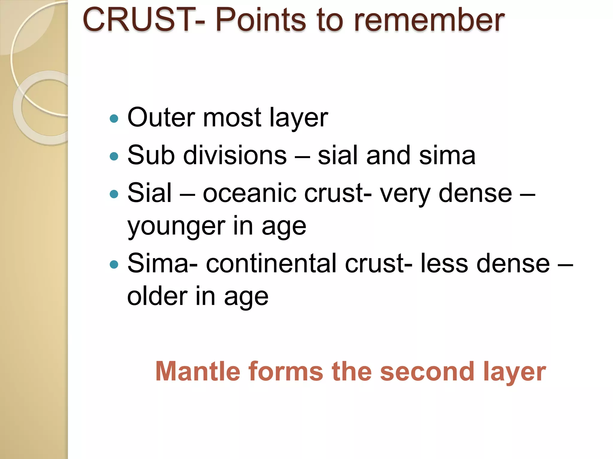 Interior of the earth | PPTX