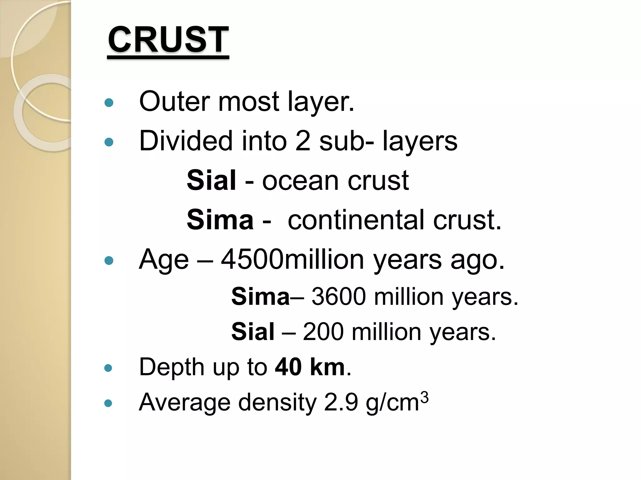 Interior of the earth | PPTX