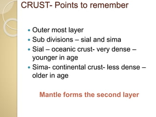 Interior of the earth | PPTX