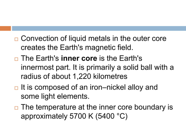 Interior of the earth | PPTX