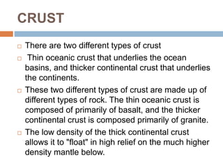 Interior of the earth | PPTX