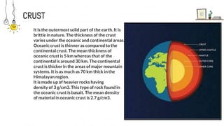 Interior of the earth (geography) | PPTX