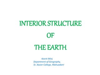 Interior structure | PPTX | Geology | Science