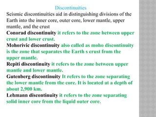 Interior structure of the earth | PPTX