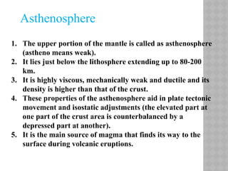 Interior structure of the earth | PPTX
