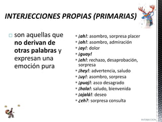 La interjeccion | PPTX